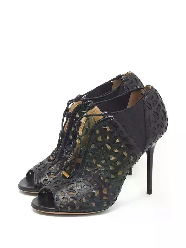 JIMMY CHOO Kalipso Laser-cutout Ankle Boots - Black