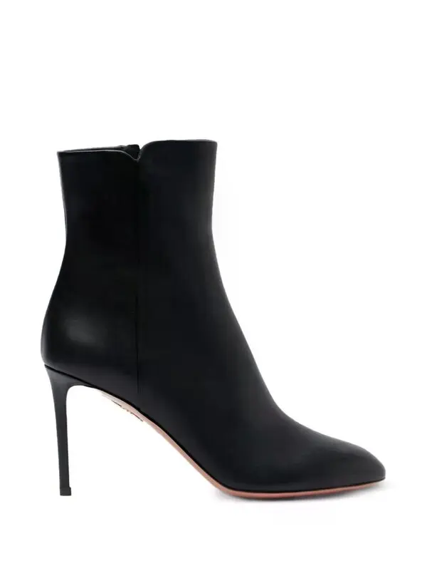 AQUAZZURA Sellier Ankle Boots - Black
