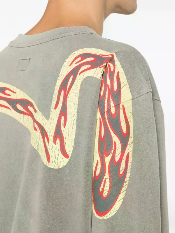 EVISU Printed Long-sleeve T-shirt
