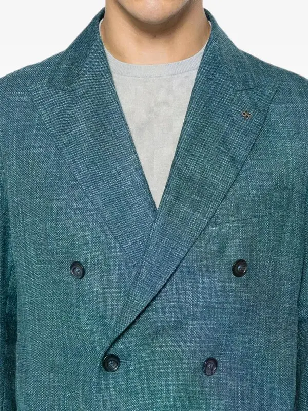 Tagliatore Double-breasted Peak-lapel Blazer