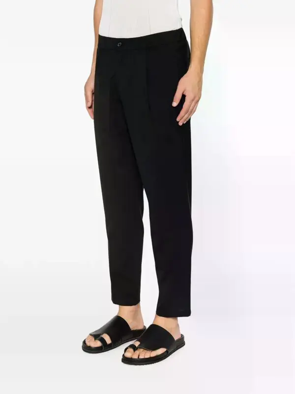 YES LONDON Pleated Front Cropped Trousers