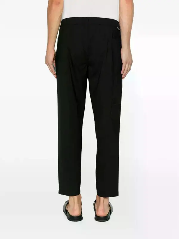YES LONDON Pleated Front Cropped Trousers