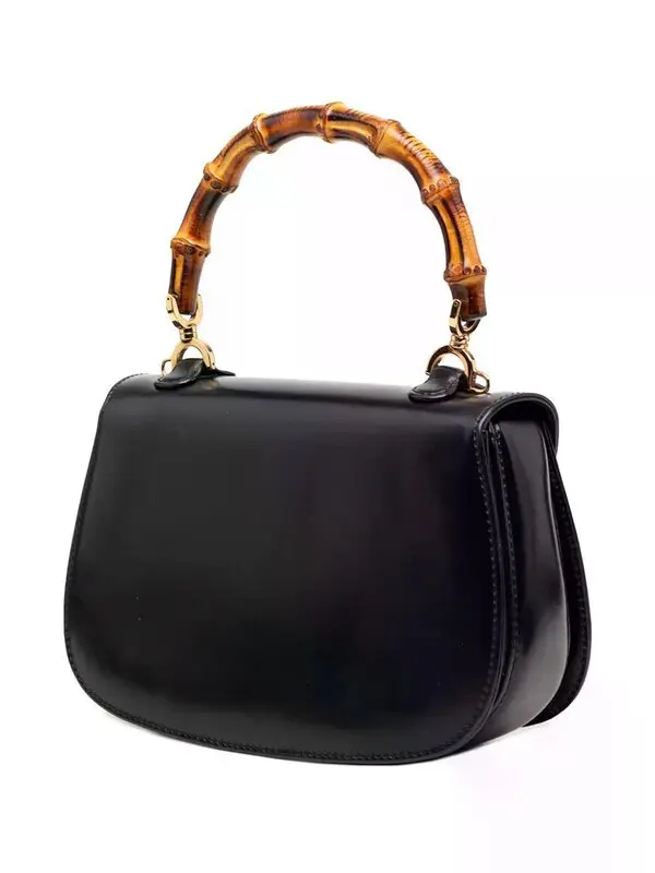 Gucci Small Bamboo Night Satchel - Black