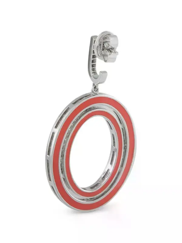 Ivanka Trump 18k White Gold Diamond Hoop Earrings