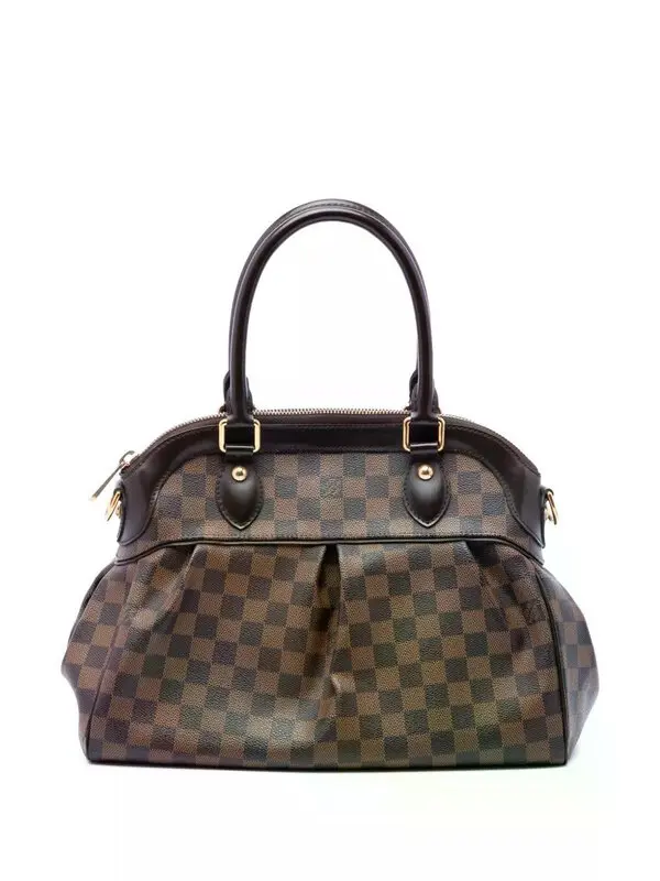 LOUIS VUITTON Damier Ebene Trevi Pm Satchel - Brown