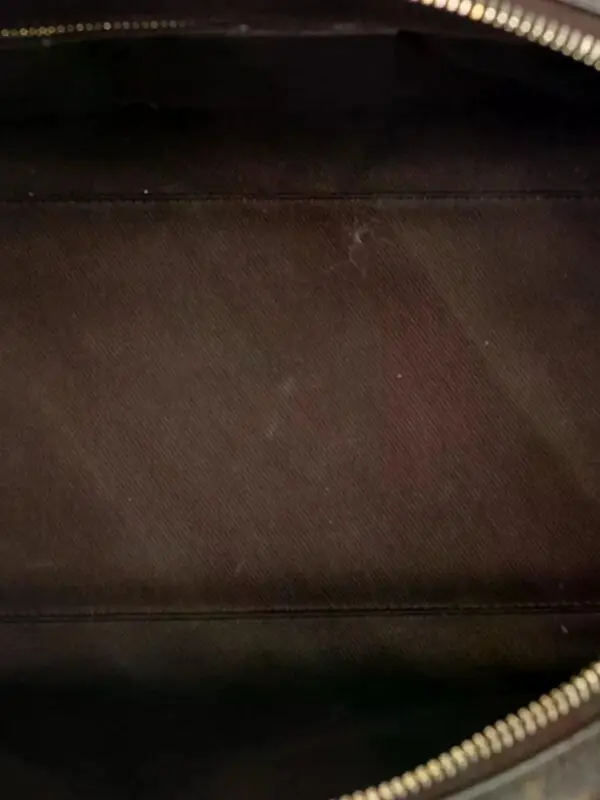 Saint Laurent Monogram Coated Canvas And Leather Boston Bag Satchel