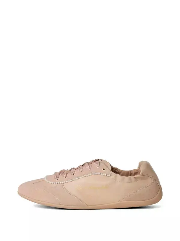 Karl Lagerfeld Altia Pearl-embellished Sneakers - Neutrals