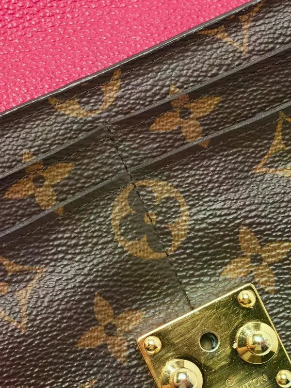 LOUIS VUITTON Pallas Grape Monogram Canvas And Leather Continental Wallet