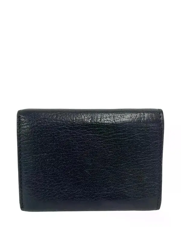 Miu Miu 2010-2026 Leather Logo Trifold Wallet Small Wallets