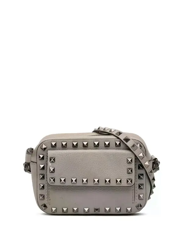Valentino Garavani Rockstud Camera Crossbody Bag - Grey
