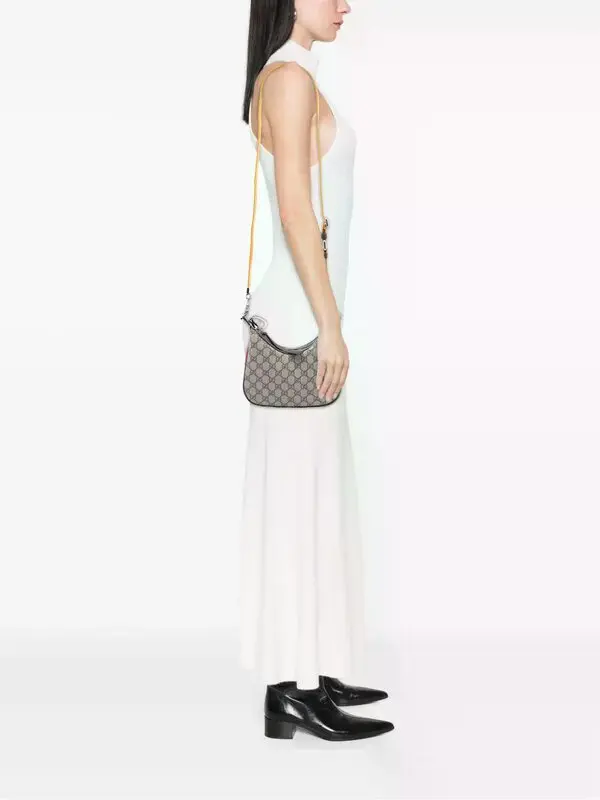 Gucci Small Attache Crossbody Bag In Gg Supreme Canvas