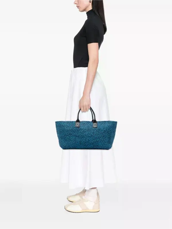 Bottega Veneta Large Lambskin Intreccio Cabat Tote Bag