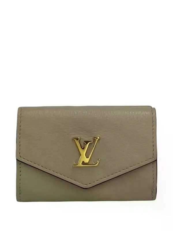 LOUIS VUITTON 2021-2026 Calfskin Lockmini Wallet Small Wallets - Neutrals