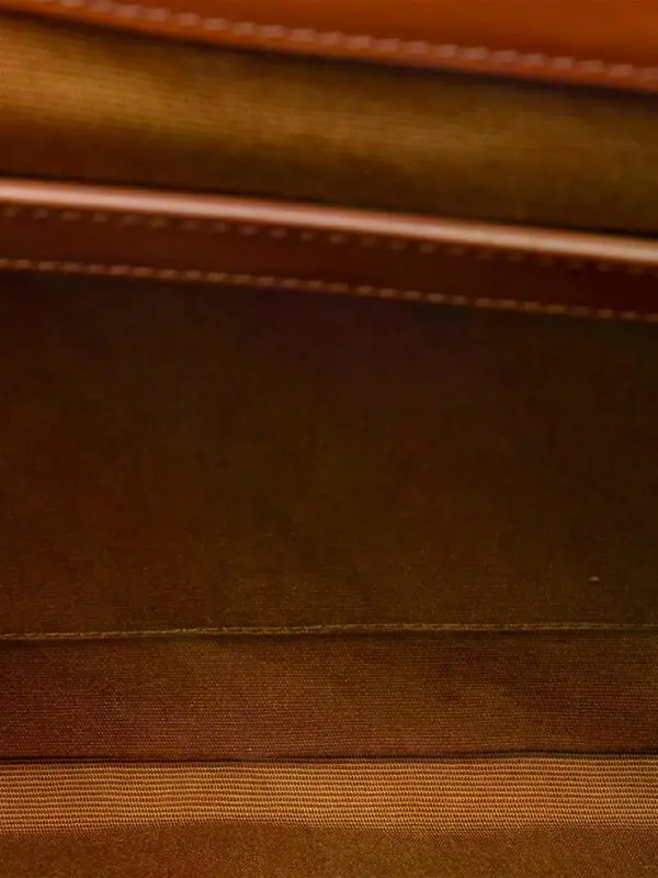 Celine Triomphe Coated Canvas Wristlet Flap Pouch Clutch Bag
