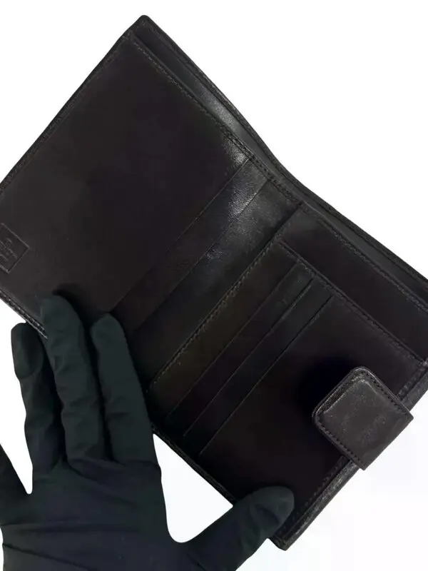 Fendi 2000-2010 Zucca Canvas And Leather Bifold Wallet Small Wallets