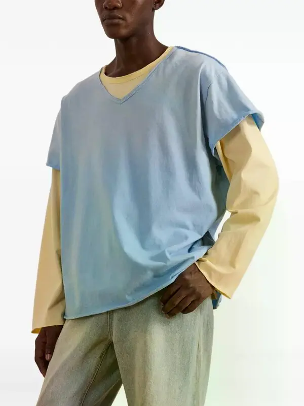 FOUND Distressed Sunfade-wash T-shirt