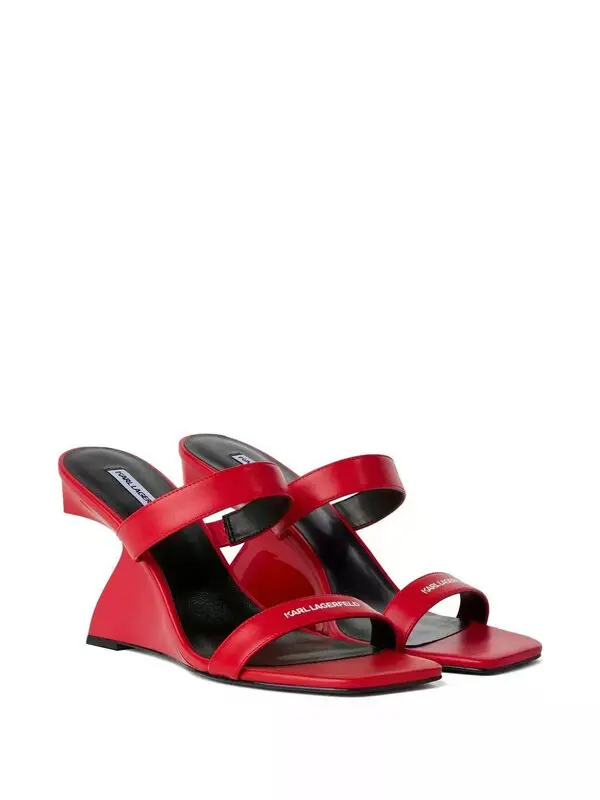 Karl Lagerfeld Waverely Double-strap Slides