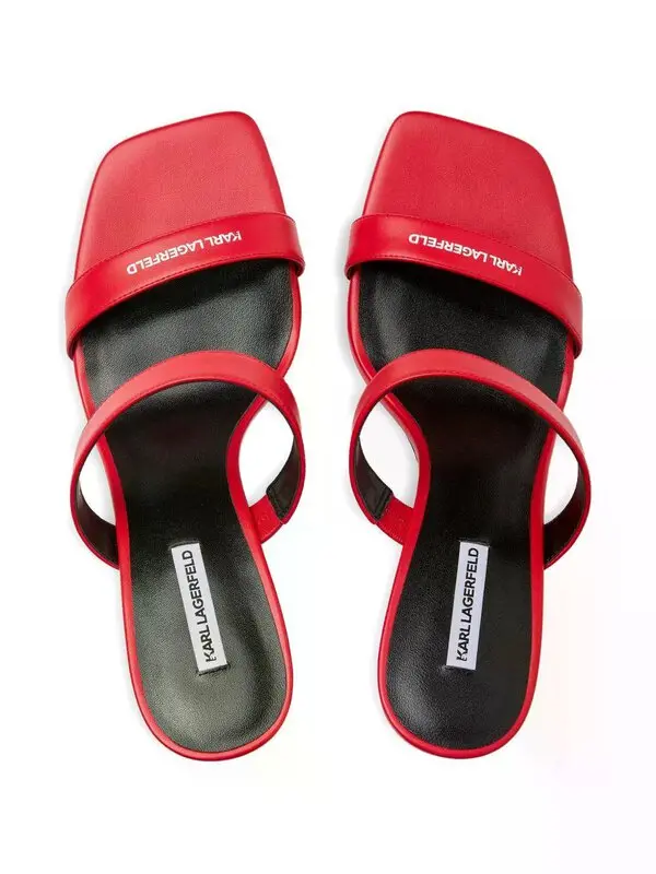 Karl Lagerfeld Waverely Double-strap Slides