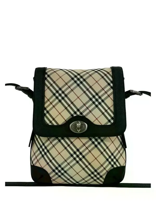 Burberry Nova Check Canvas Crossbody Bag - Neutrals