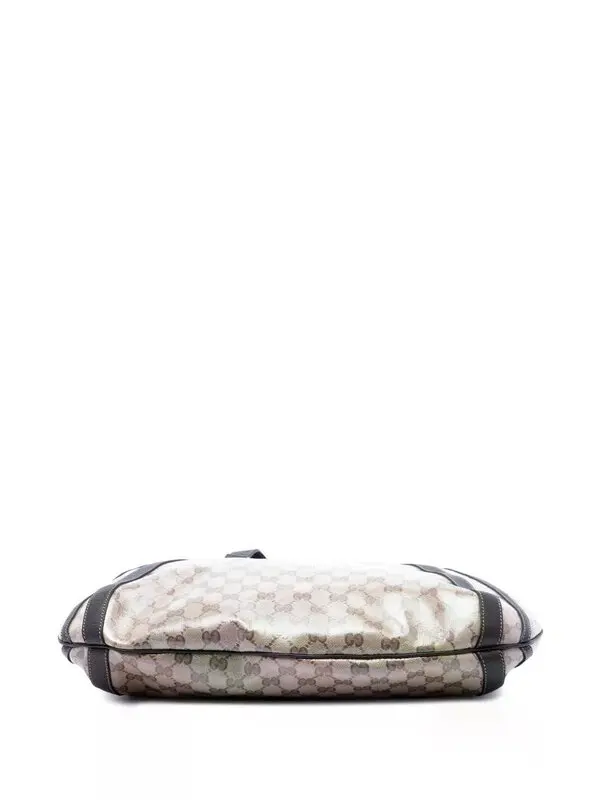 Gucci Gg Crystal Abbey D-ring Convertible Tote Satchel - Neutrals