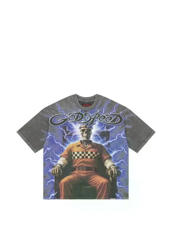 GODSPEED Culture Shock Graphic-print T-shirt - Grey