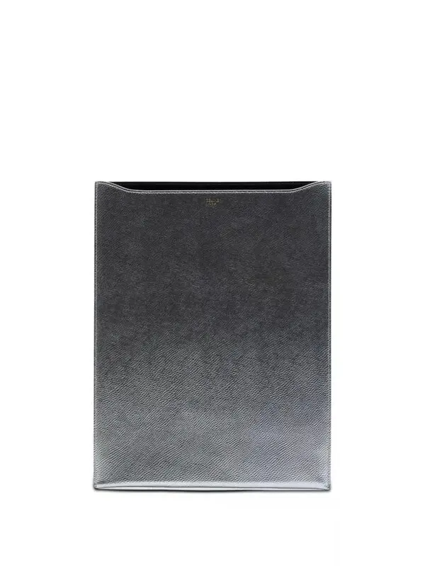 Celine Grained Calfskin Tablet Sleeve - Silver