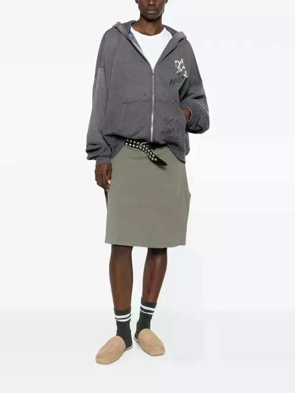 PALY Print-detail Long-sleeve Hoodie