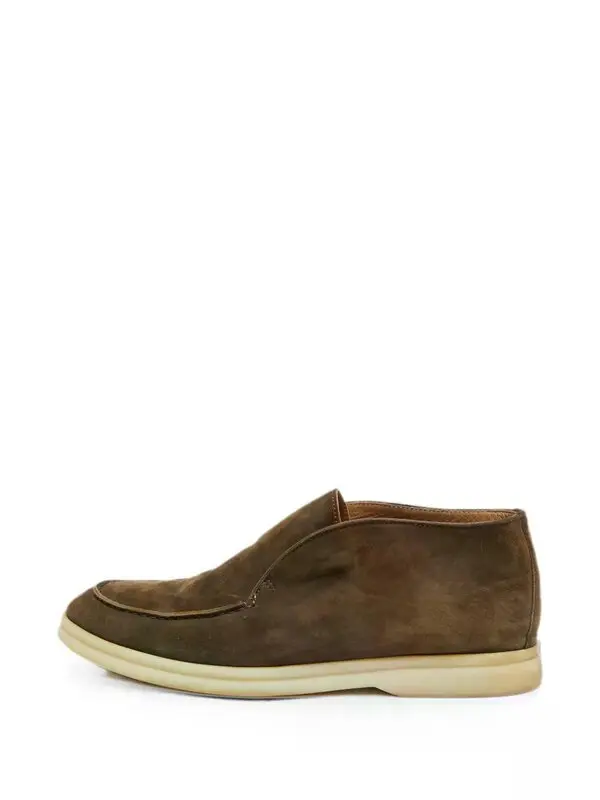 Loro Piana Suede Ankle Boots - Green