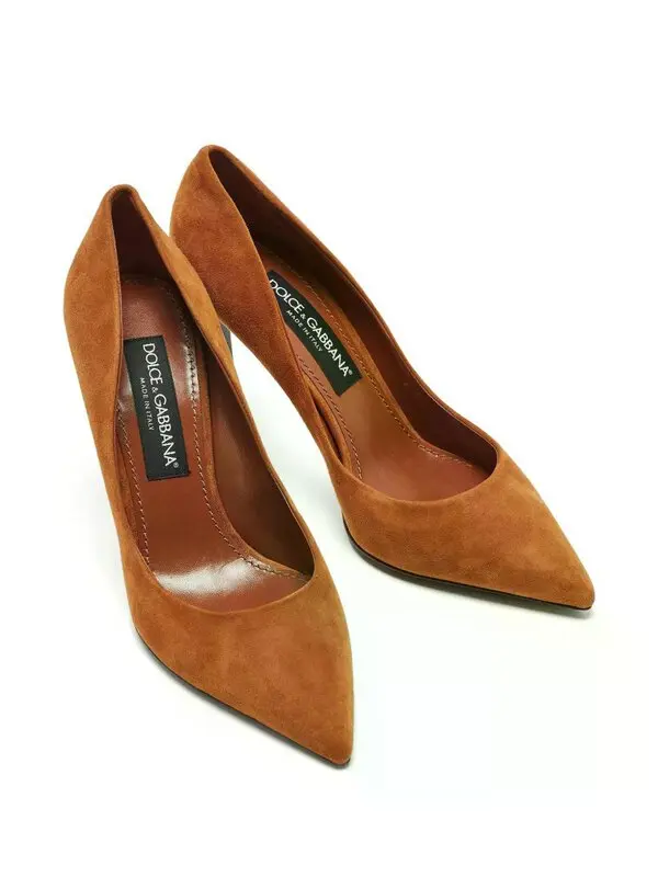 Dolce & Gabbana Dg Plaque Pointed-toe Pumps