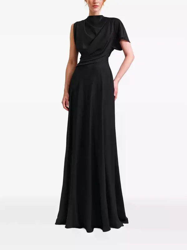 GEMY MAALOUF Draped Cut-out Gown