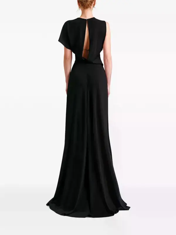 GEMY MAALOUF Draped Cut-out Gown