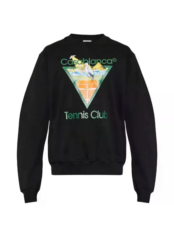 Casablanca Graphic Print Sweatshirt - Black