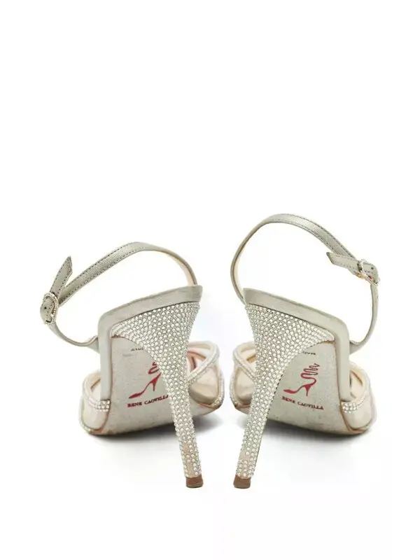 Rene Caovilla Crystal-embellished Slingback Pumps