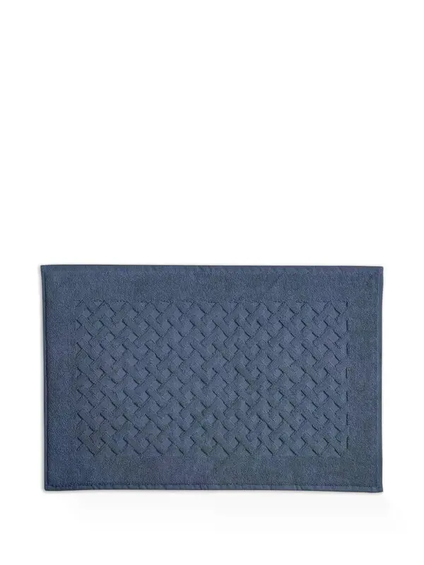 CU I SEEYOU Basket-weave Bath Mat - Blue