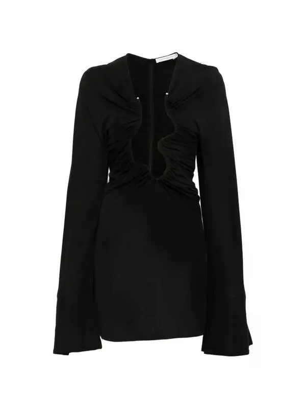 Christopher Esber Salacia Ruched Mini Dress - Black