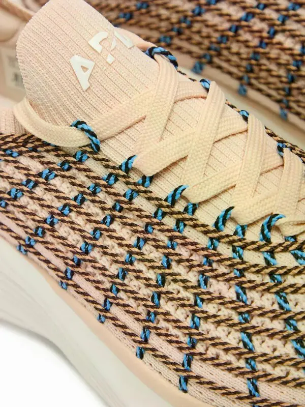 Apl Ribbed-knit Lace-up Sneakers