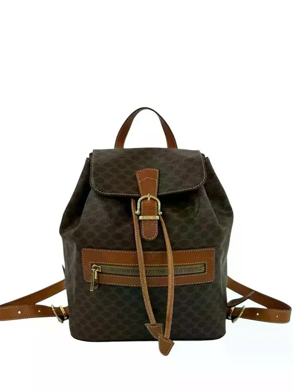 Celine Macadam Coated Canvas Backpack