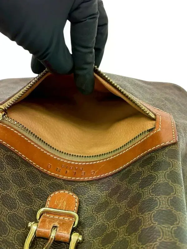 Celine Macadam Coated Canvas Backpack