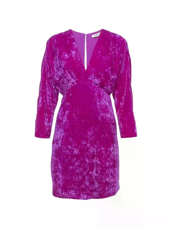 Sandro V-neck Mini Dress - Pink