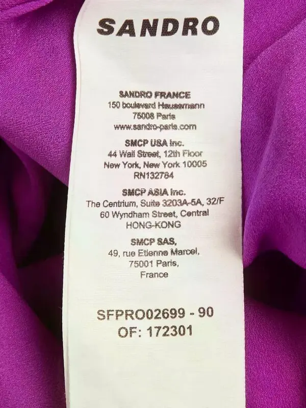 Sandro V-neck Mini Dress