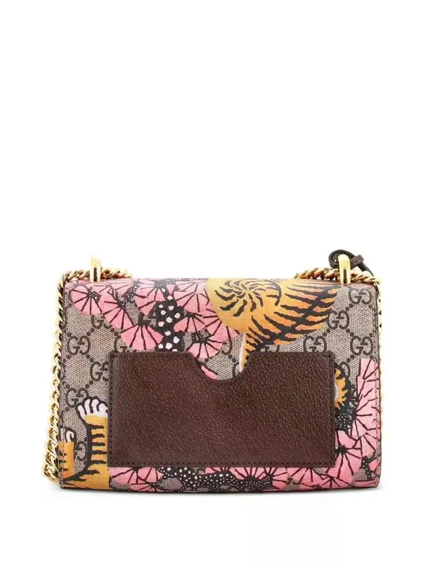 Gucci Padlock Bengal Print Gg Coated Canvas Small Shoulder Bag - Brown