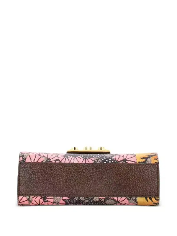 Gucci Padlock Bengal Print Gg Coated Canvas Small Shoulder Bag - Brown