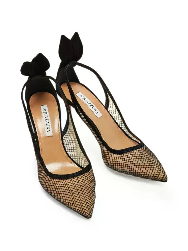 AQUAZZURA Bow Tie Mesh Pumps