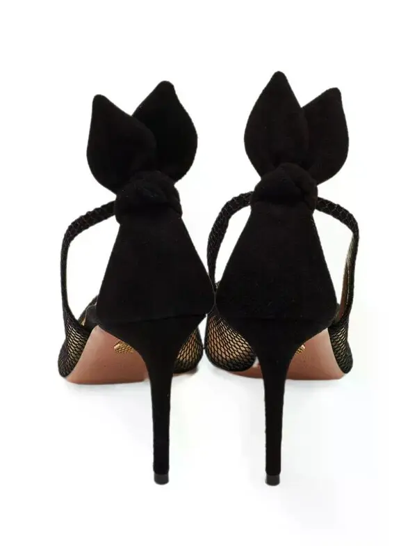 AQUAZZURA Bow Tie Mesh Pumps