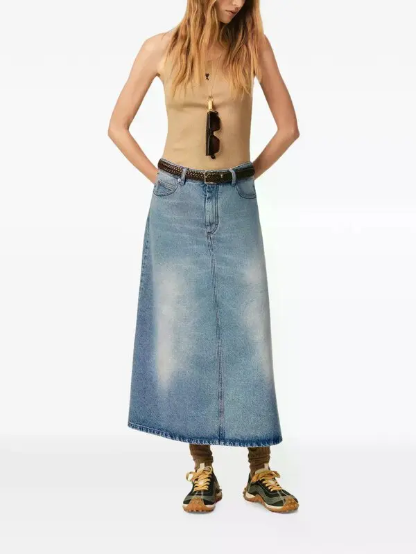AMI Paris A-line Cotton Skirt