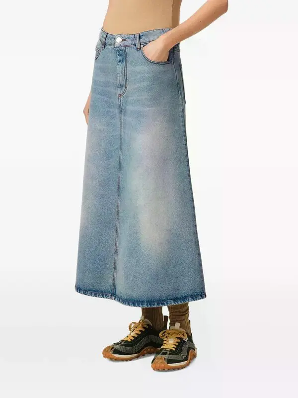 AMI Paris A-line Cotton Skirt
