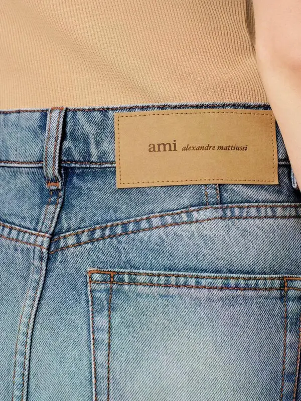 AMI Paris A-line Cotton Skirt