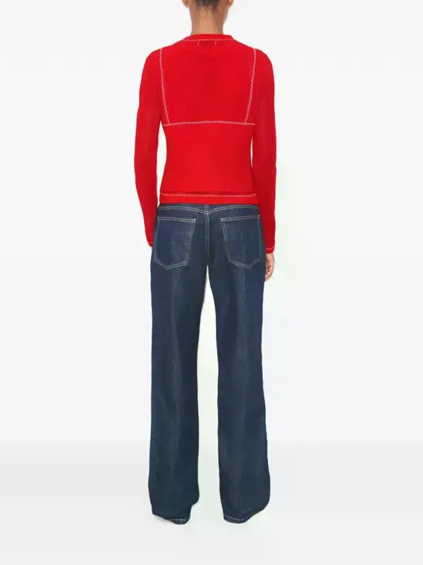 Tory Burch Cotton And Nylon Mesh Cardigan