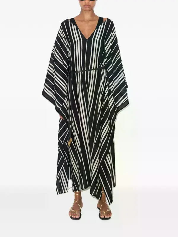 Tory Burch Striped Silk Caftan