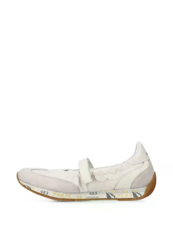 Premiata Rina 8305 Technical Fabric And Suede Ballet Flats